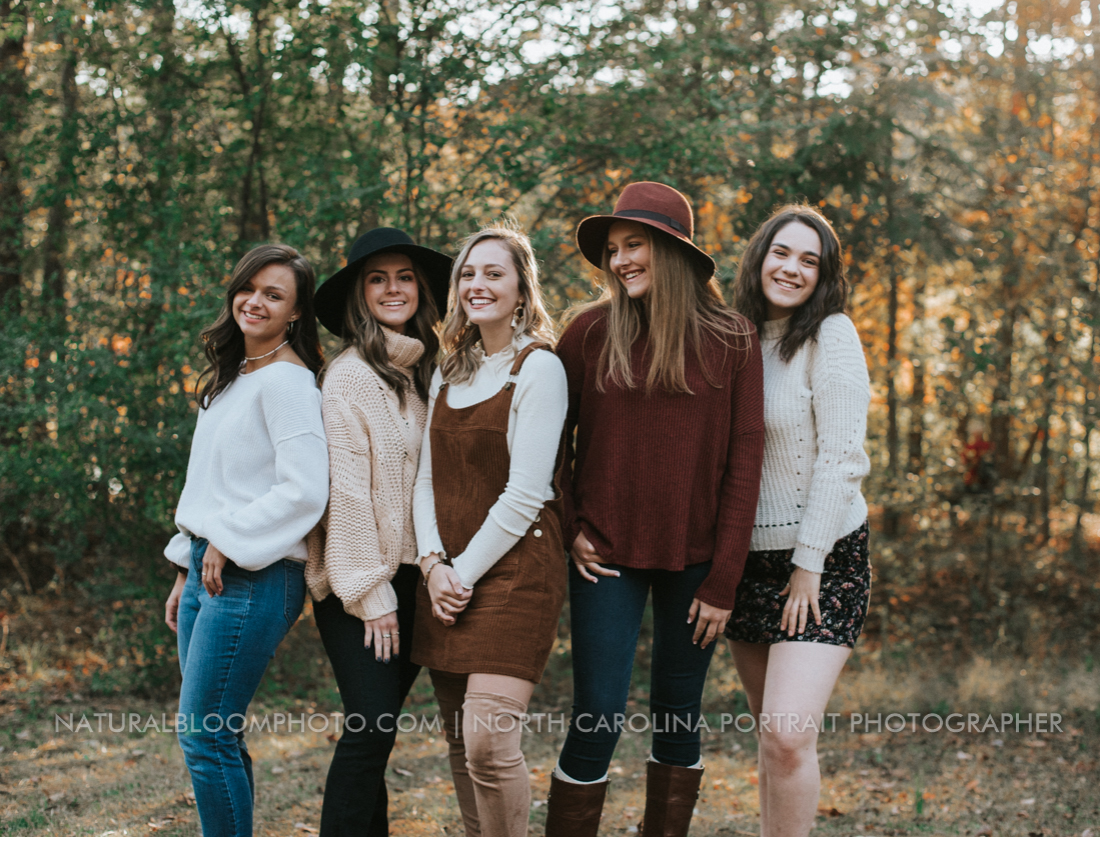 Fall Themed Senior Model Team Photo Shoot | naturalbloomphoto.com