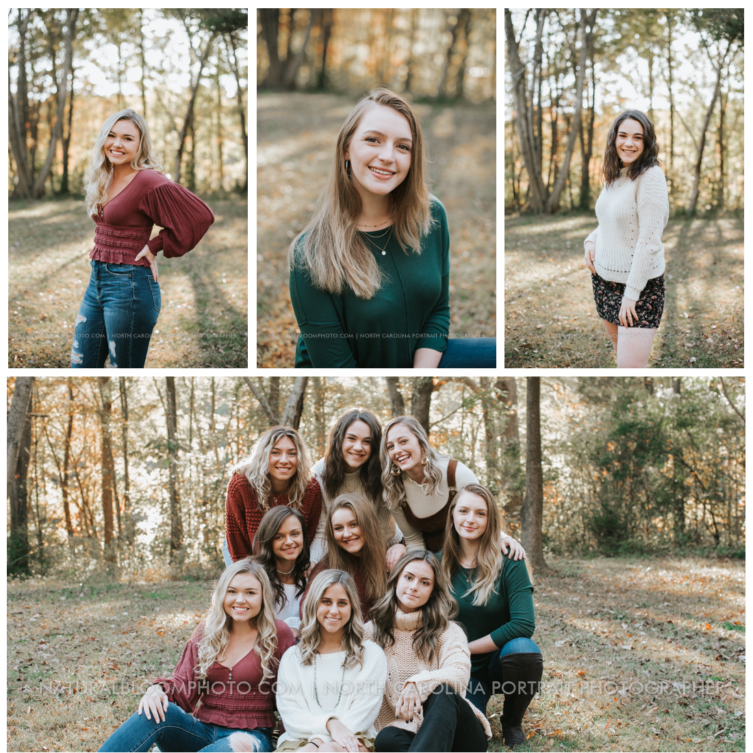 Fall Themed Senior Model Team Photo Shoot | naturalbloomphoto.com